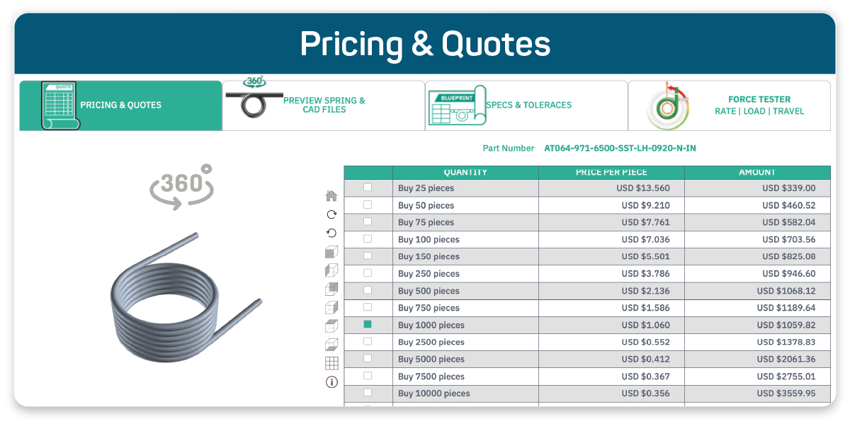 Instant Spring Quote (ISQ)