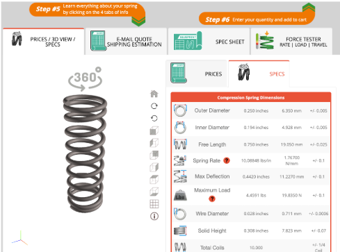 Stock Small Compression Springs for Sale