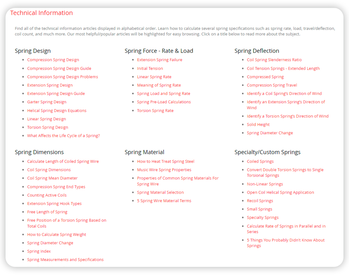Find the Right Extension Spring with Spring Finder 5.0